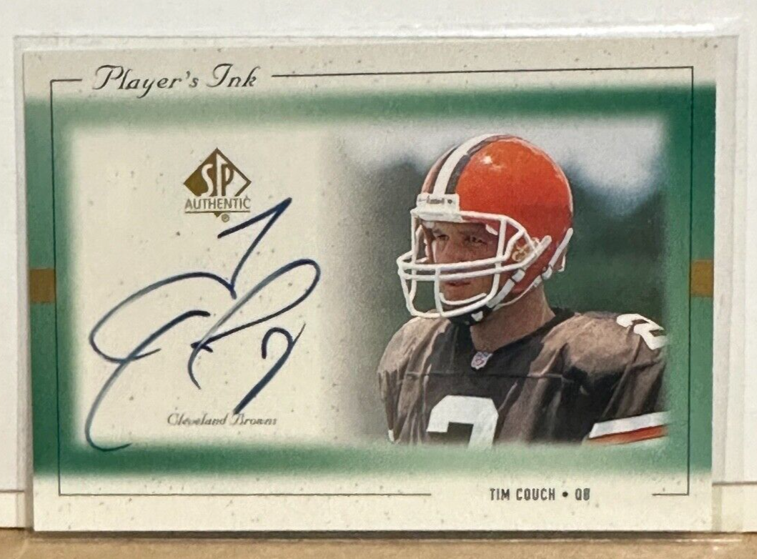 Tim Couch 1999 Upper Deck SP Authentic Rookie Autograph Player's Ink ...