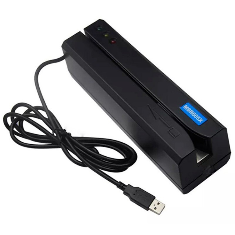 MSR605X Full Tri-Track Magnetic Card Reader Writer+20 magnetic card | eBay