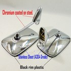 2 Pairs Ford F-100 Ranger 1967-72 Black Rim Chrome Door Fender Side ...