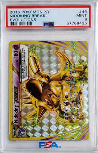Nidoking Break 2016 Pokemon XY Evolutions #46 46/108 PSA 9 Mint | eBay