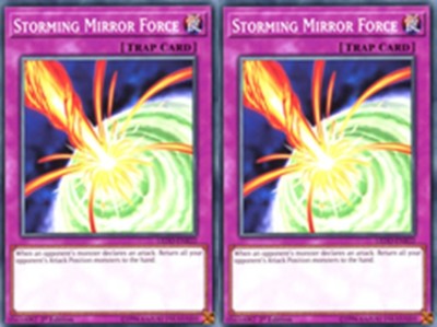Storming Mirror Force LEDD-ENB22 /SDCL-EN038 X 2 Common 1st Mint YUGIOH ...
