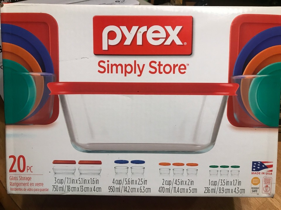 BRAND NEW PYREX 20 PIECE SET | eBay