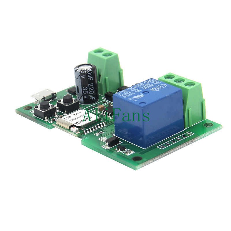 DC 5V-12V WiFi Wireless Smart Switch Relay Module Smart Home Phone APP ...