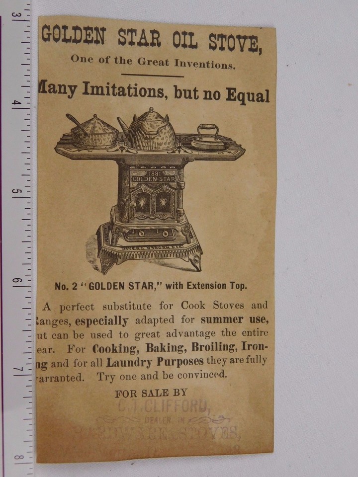 Myers Osborn & Co Golden Star Oil Stove Vase Cherry Blossoms Adorable ...