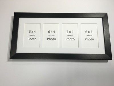 Multi App Photo Frame Black-Holds 4 x 6''X4'' Choose from 4 mount ...