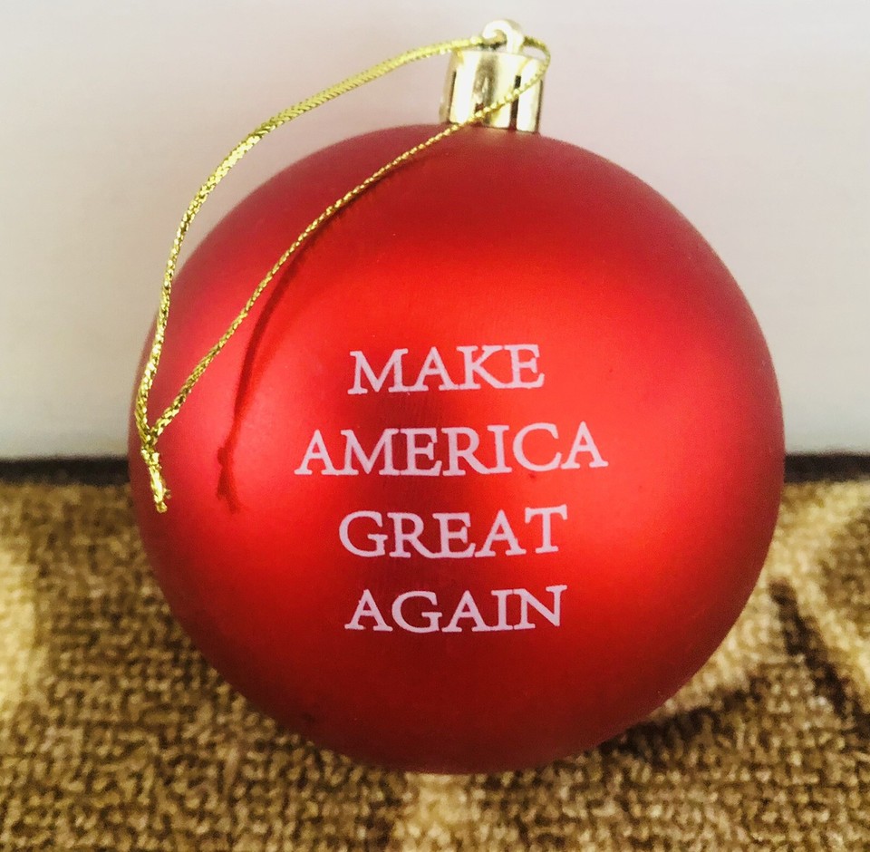 🎄President Trump MAGA _Make America Great Again Christmas Tree Ornament ...