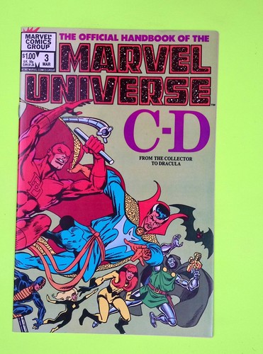 Official Handbook of the Marvel Universe #3 Vol. 1 1983 Marvel Comics ...