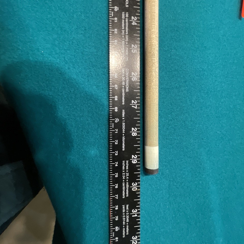 pool cue shaft 5/16x14 20 Yrs Old. 13mm @tip 21mm @ Joint Low Dif ...