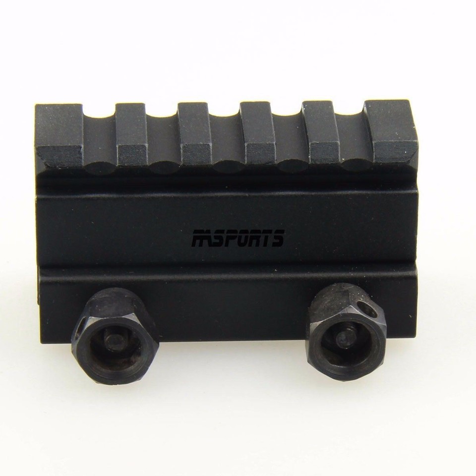 1" inch 5 Slot High Riser 20mm WEAVER PICATINNY See Through Scope Mount ...