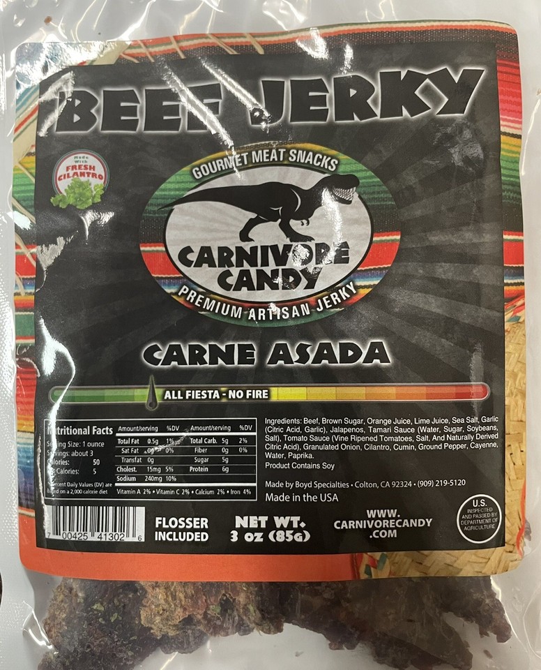 Beef Jerky Brisket 3oz. Carnivore Candy, Choose your FLAVOR | eBay