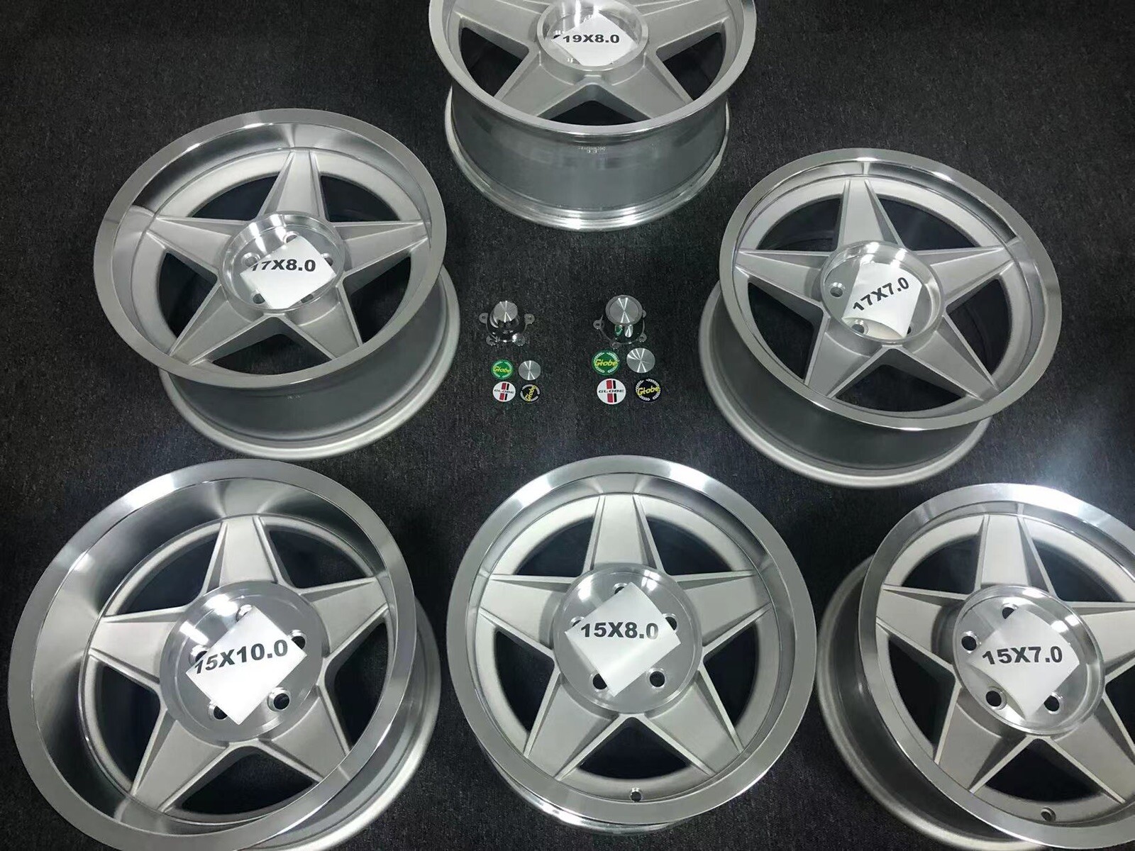 15x7 Globe Bathurst GT Wheels XY Falcon GT HO XA XB XC XD ESP XE XF ...