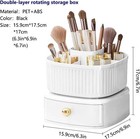 DASITON Stackable Makeup Organizer,Makeup Brush Holder With White | eBay