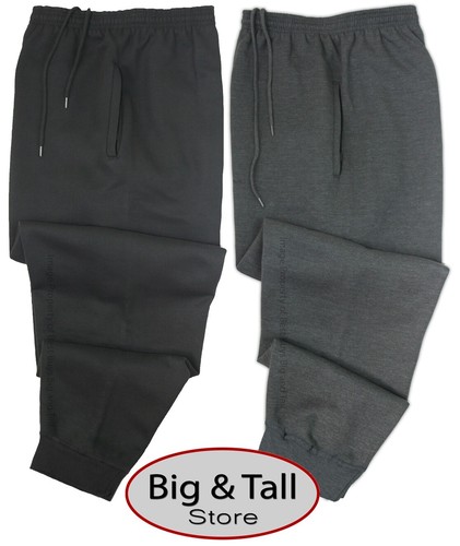 ROCXL Big & Tall Men's Midweight Fleece JOGGERS 3XL to 6XL Sweatpants ...