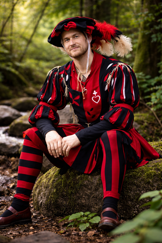 Renaissance German Landsknecht Outfit For Men-Medieval Festival Costume ...