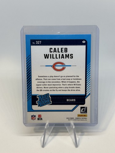 2024 Panini Donruss Caleb Williams Rated Rookie Base #327 (RC) Chicago ...