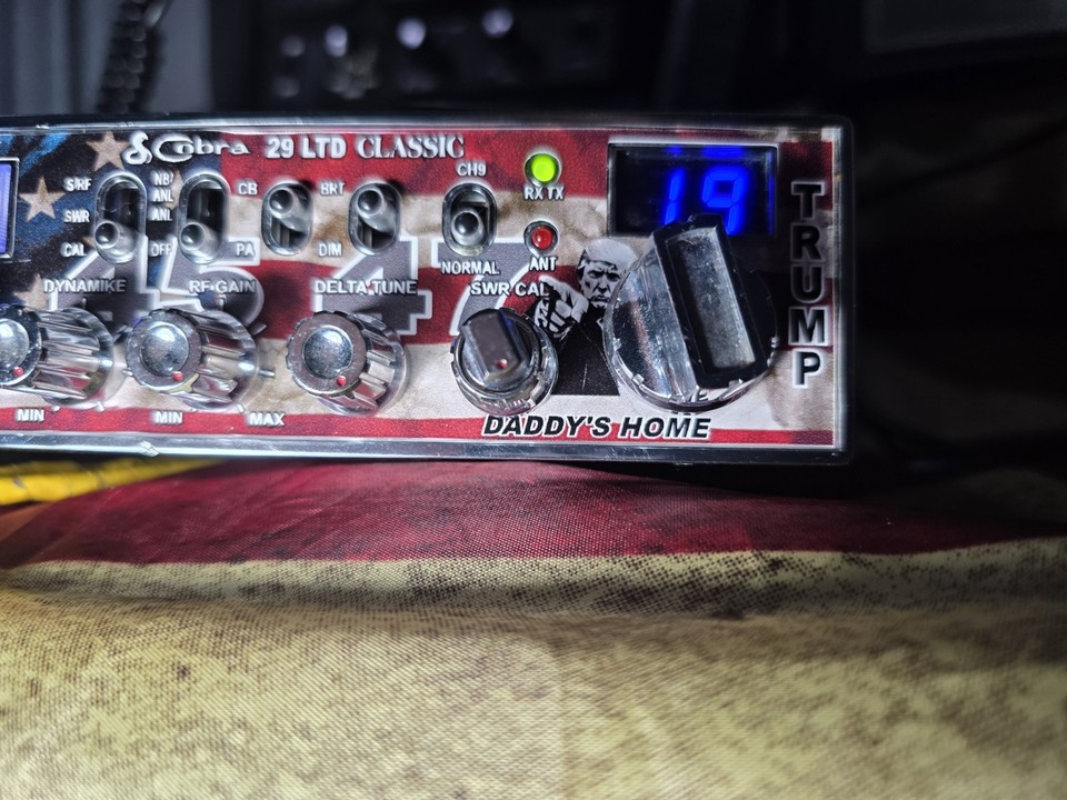 pro peaked tuned mega Cobra 29 CB radio v-pwr swng kit blue light tback ...