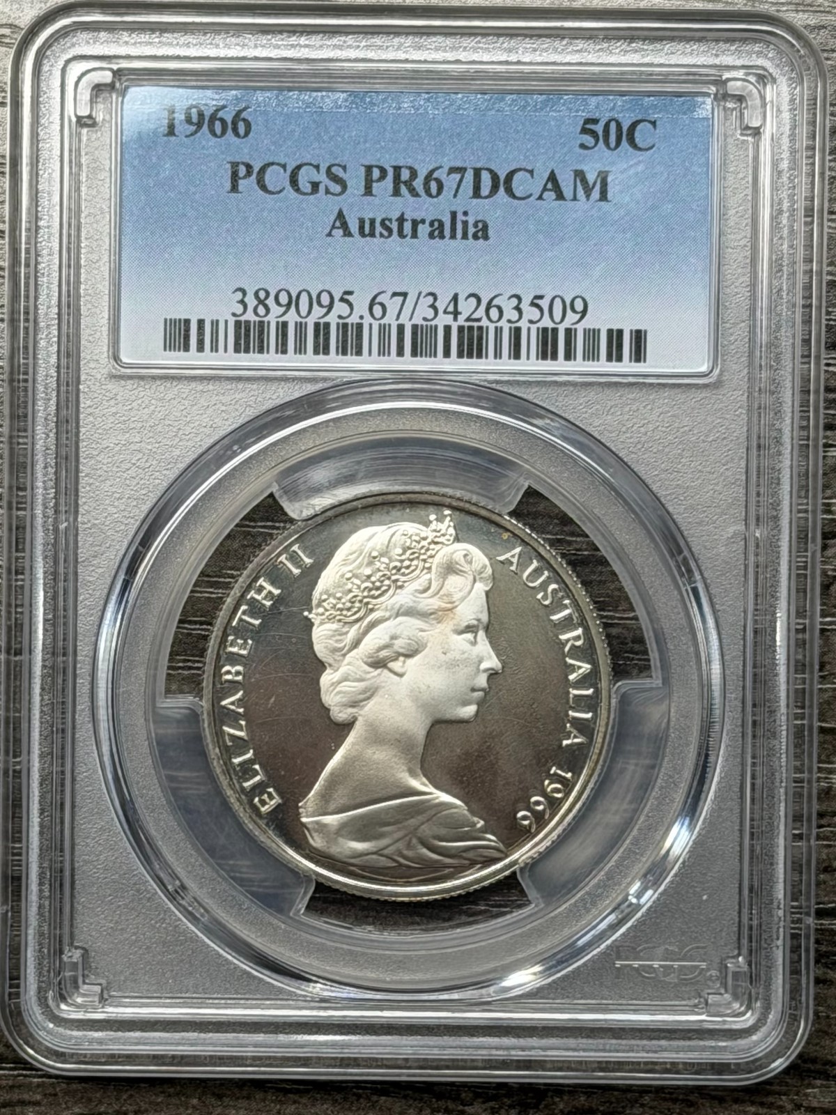 Australia 1966 Proof Silver Round 50 Cent 50c PCGS PR67 DCAM First ...