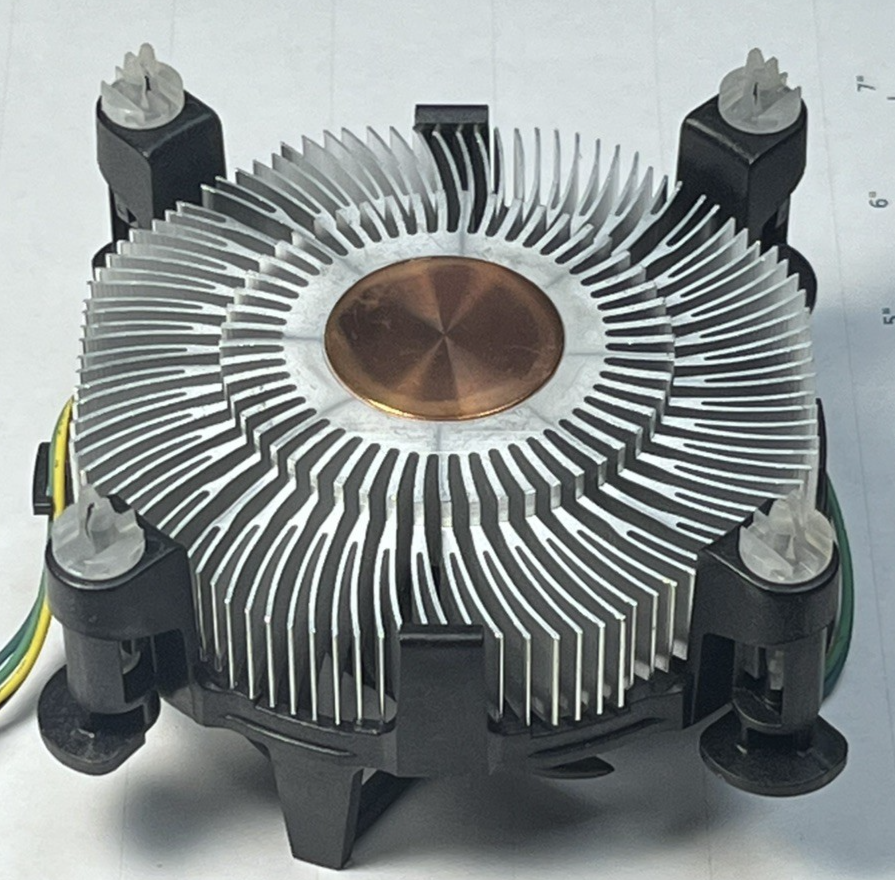 (1) INTEL E97378-001 FOXCONN CPU FAN W/HEATSINK, LGA 115X, 12VDC, 0.17A ...