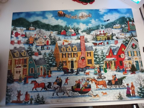 Jigsaw Puzzle Winter/Christmas scene 1000piece | eBay