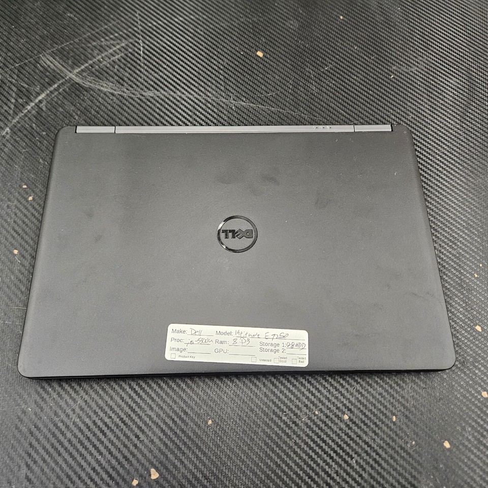 Dell Latitude E7250, I5-5300U, 8GB DDR3, 128HDD. *NO OS* *NO BATTERY ...