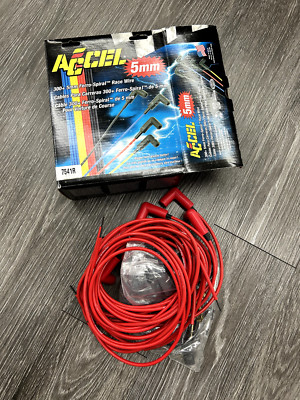 Accel Spark Plug Wire Set Accel 7541R (R=RED kit) | eBay