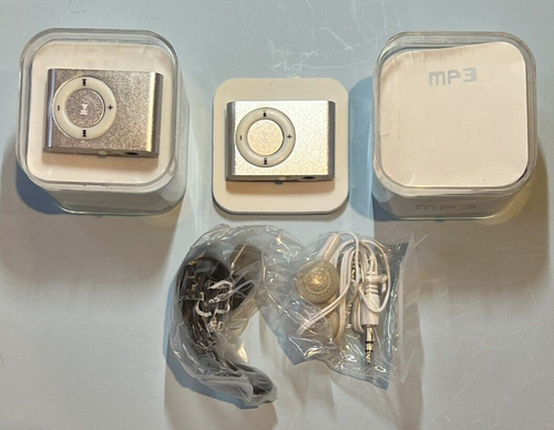 Lot 2 MP3 Multimedia Player with 1GB USB Flash Disk Small Silver With ...
