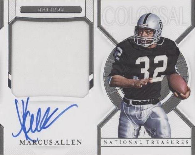 2020 Panini National Treasures - Colossal Signatures Marcus Allen #CS ...