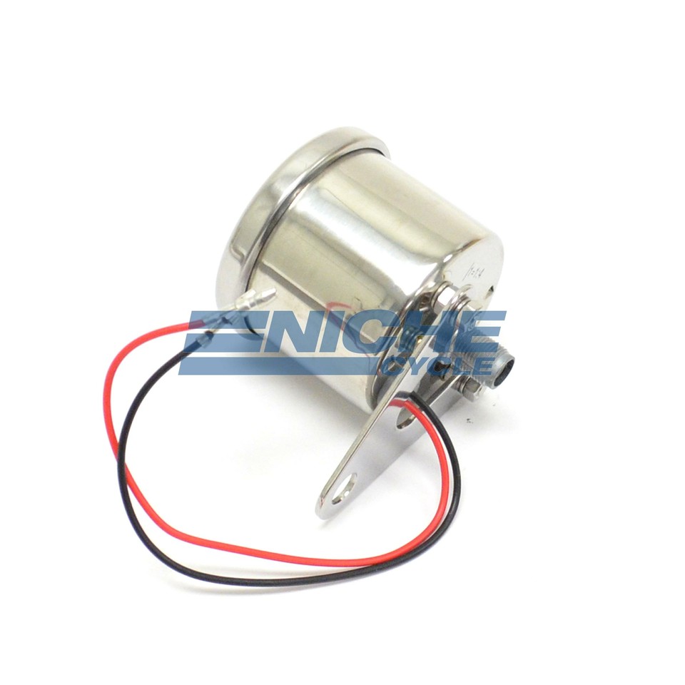 Mini Tach Universal White Motorcycle Mechanical 12K RPM Tachometer ...