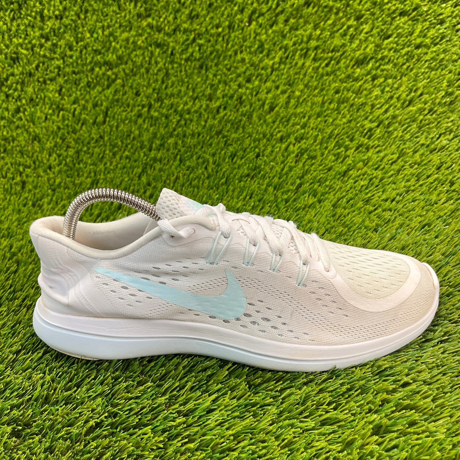 Nike Flex 2017 RN Women Size 11 White Athletic Running Shoes Sneakers ...