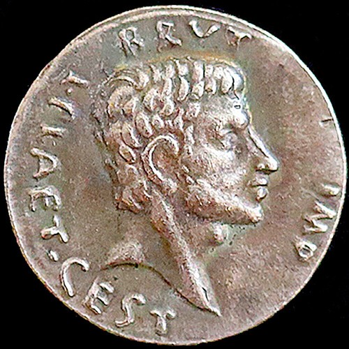 43-42 BC Small Ancient Roman Coin Head of L. Junius Brutus - Denarius ...