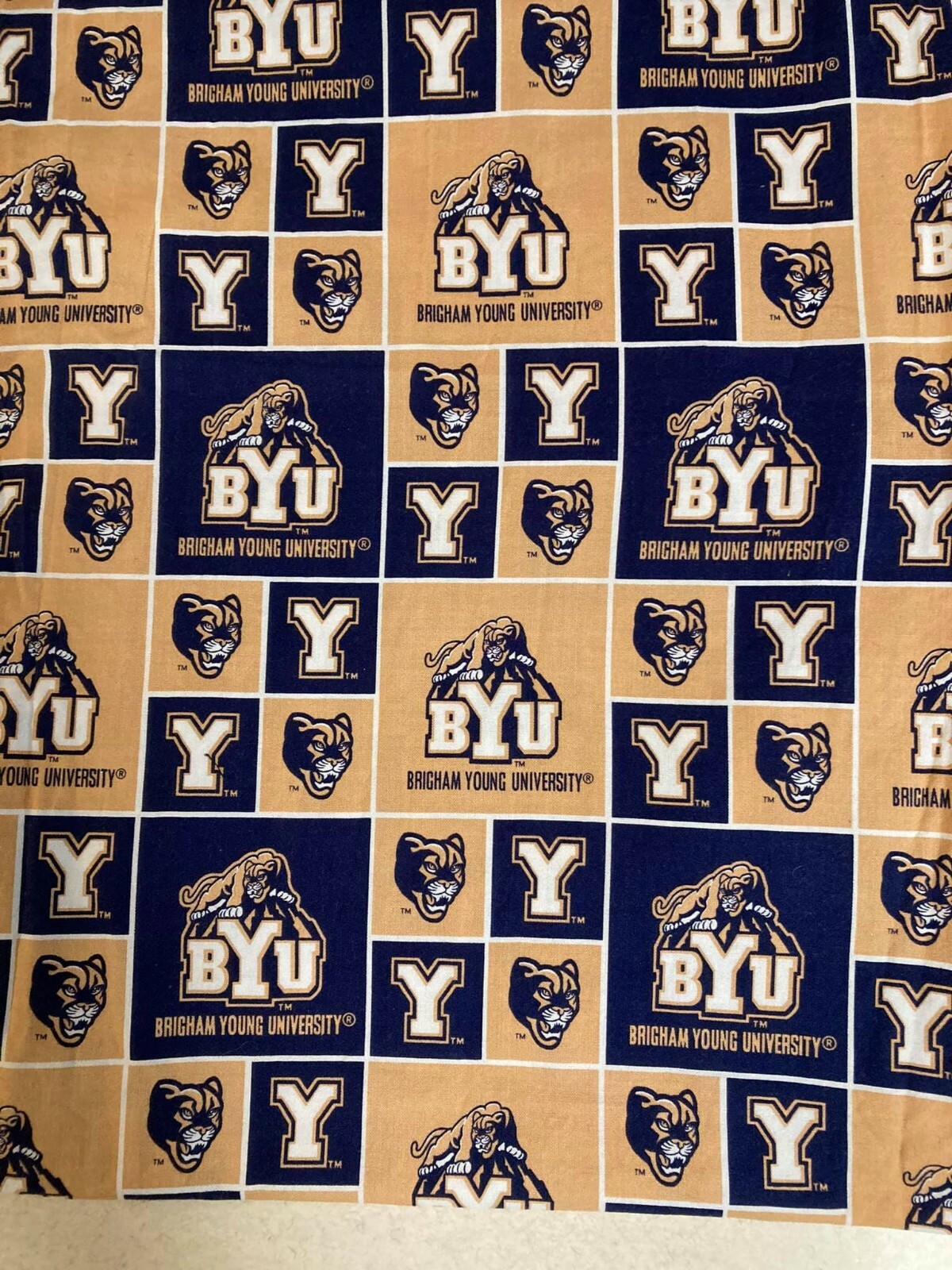 XL RARE Out of Print. BYU Fabric. Cotton Face Mask.Pleated.Reuse. | eBay