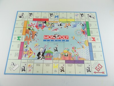Monopoly Junior 1990 Replacement GAME BOARD Only Parker Brothers #0441 ...