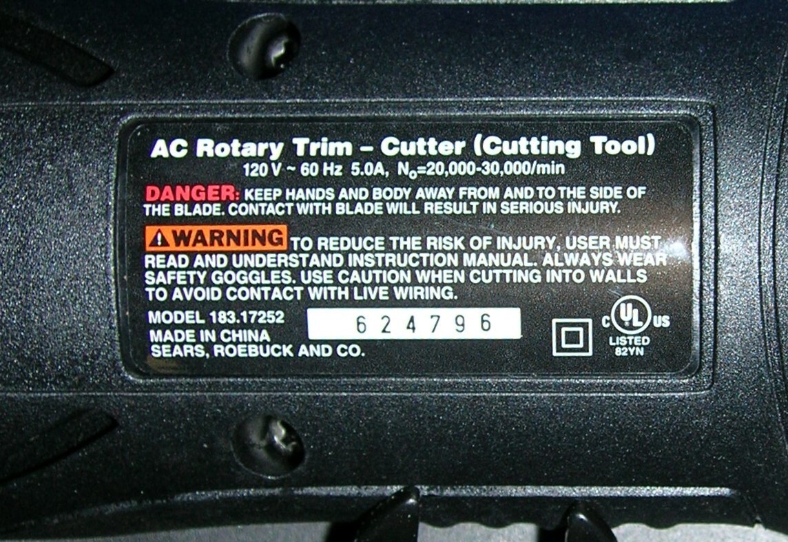 Craftsman All in One Cutting Tool AC Rotary Trim Cutter 5 Amp Barely ...