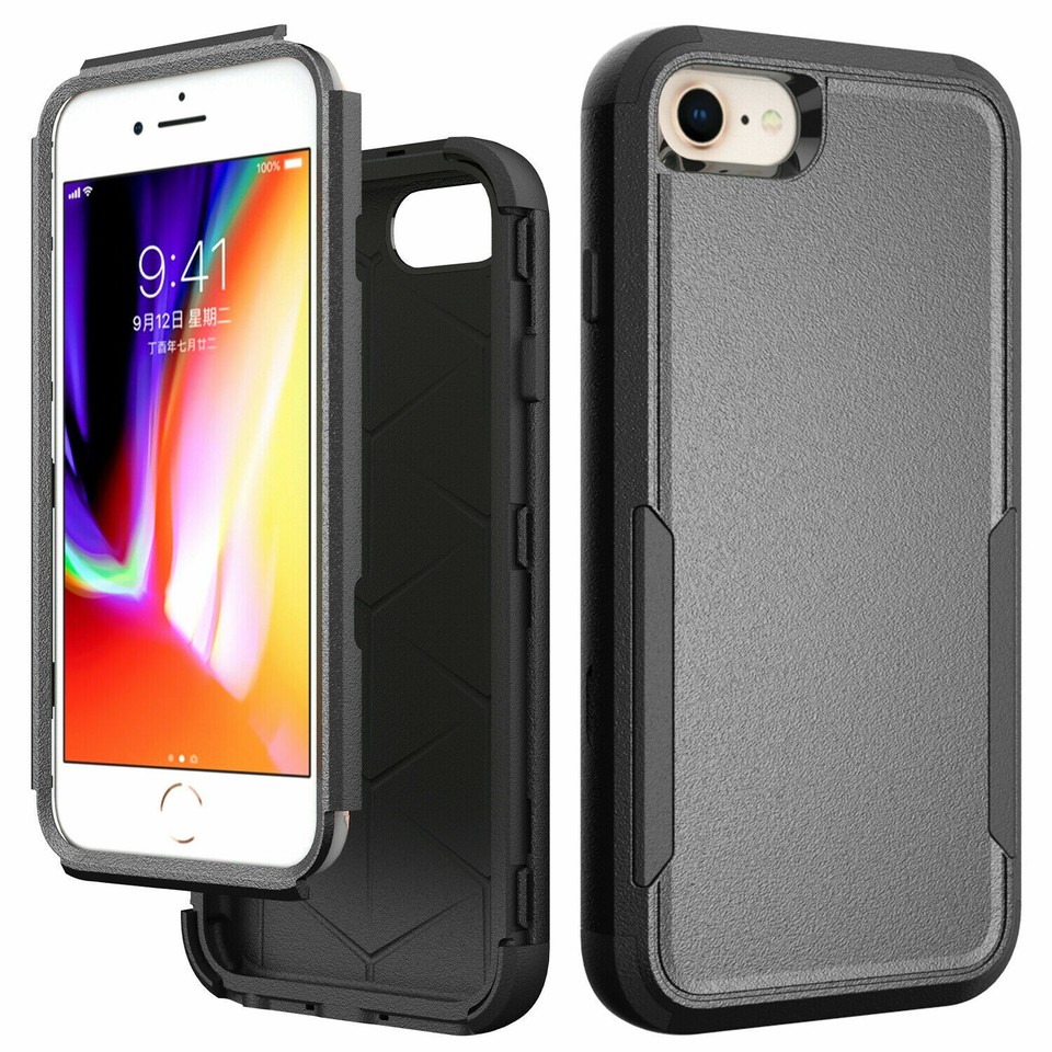 Shockproof Hybrid Commuter Case For iPhone 6 6s 7 8 Plus X XR XS Max 11 ...