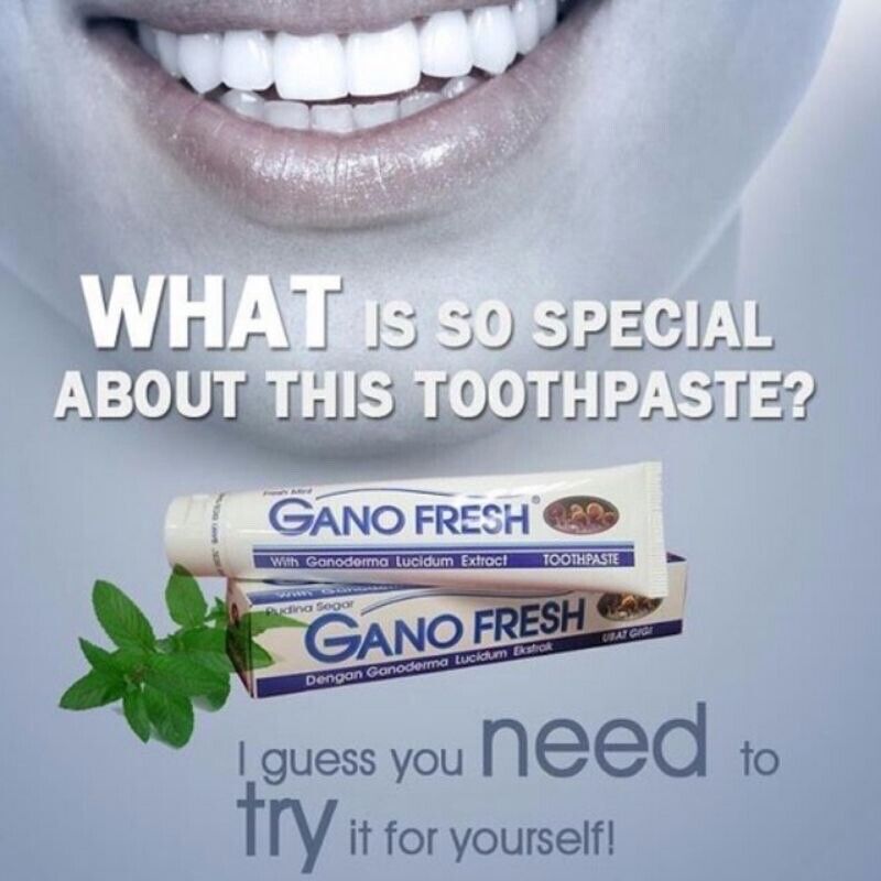 5 TUBE GANO EXCEL GANO FRESH TOOTHPASTE GANODERMA 150 GRAMS FREE ...