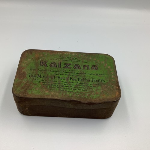 Vintage Kalzana Calcium Sodium Lactate Tablet Tin collectable | eBay