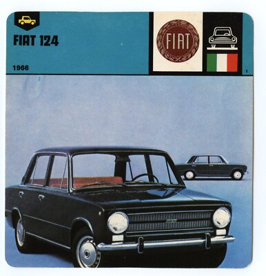 Fiat 124 - GT / Production Car Edito Service SA Auto Rally Card | eBay
