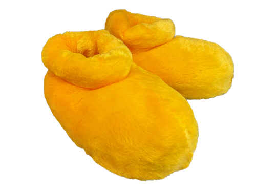 Disney Parks Mickey Mouse Feet Yellow Plush Slippers Adult Men's Medium ...