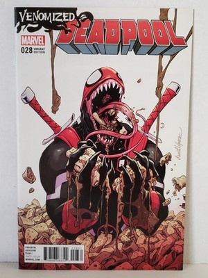 Deadpool #28 (NM+ or 9.6) - David Lopez 'Venomized' Variant - 2017 ...