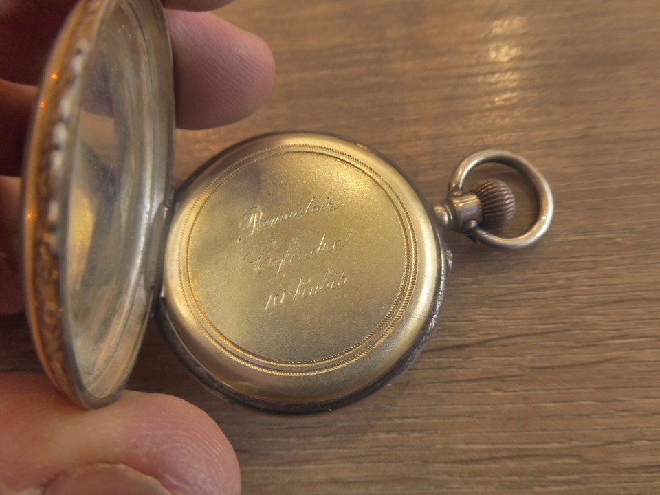 GOOD VINTAGE SILVER GENTS TOP WINDER POCKET WATCH | eBay UK