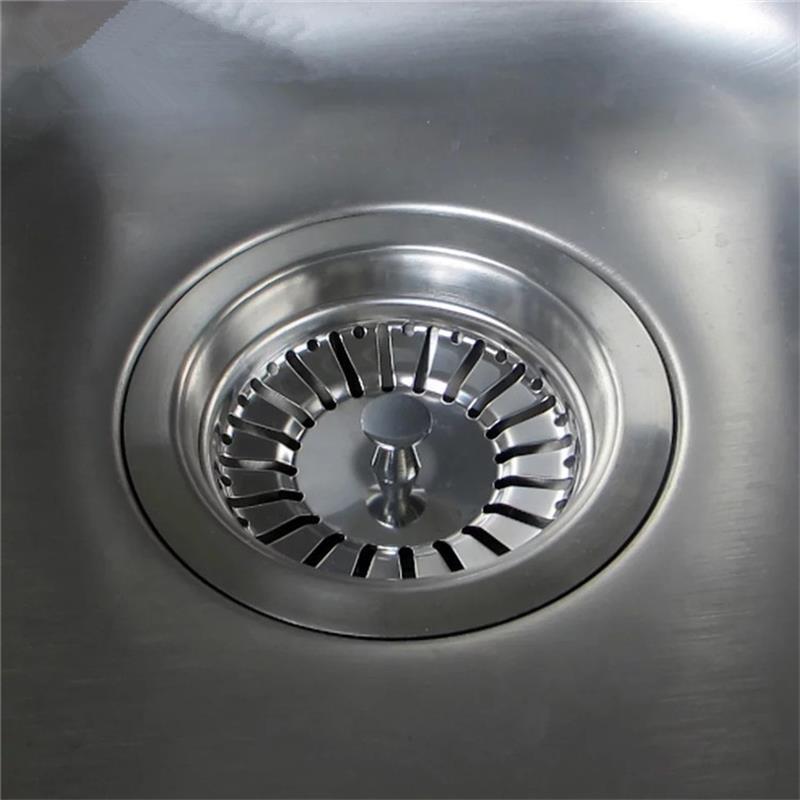 Kitchen 84mm Sink Strainer Replacement Plug Stainless Steel Drain Waste ...