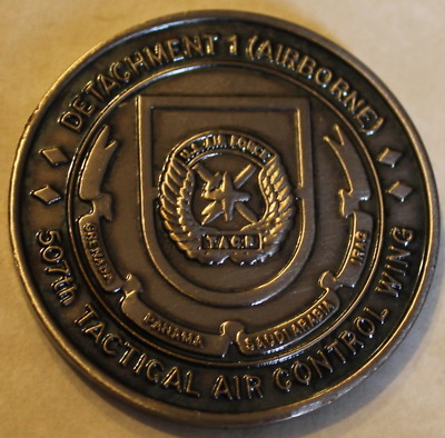 82nd Airborne 507th Tactical Air Control Wing TACP DET-1 Challenge Coin ...