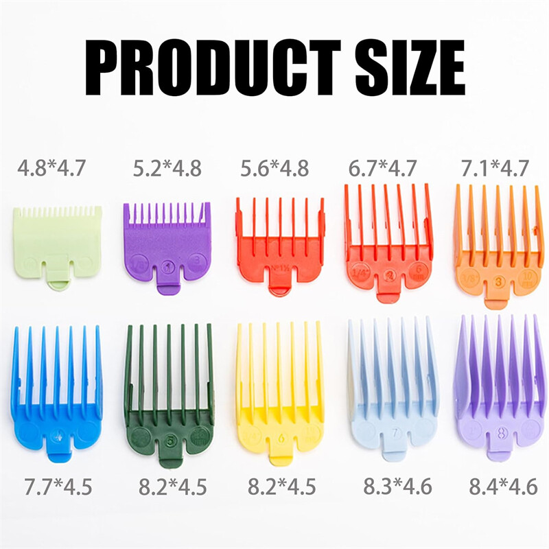 10pcs Hair Clipper Guard Combs Guide Limit Comb for Most Trimmer ...