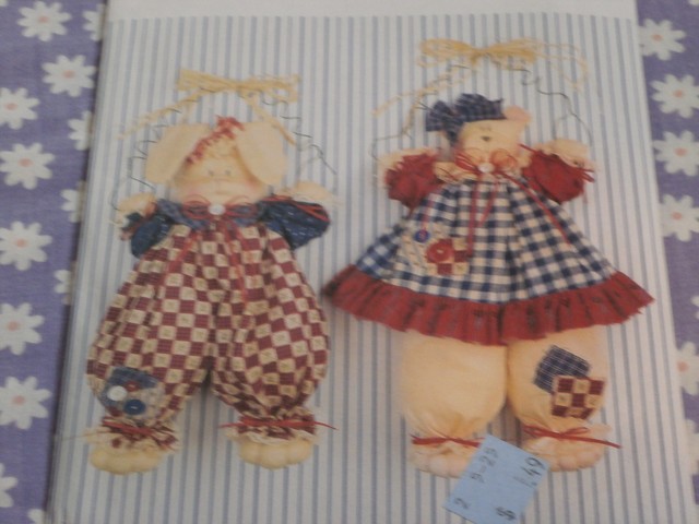 Butterick 4312 Maybearry & Muffin 14 Inch Dolls Wall Hanging Pattern ...