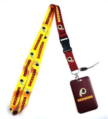 Brand New NFL Lanyard Keychain Washington Redskins ID Holder US STOCK ...