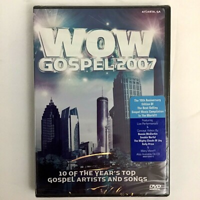 WOW Gospel 2007 (DVD, 2007) 10 Songs Various Music Artists Singers NOS ...