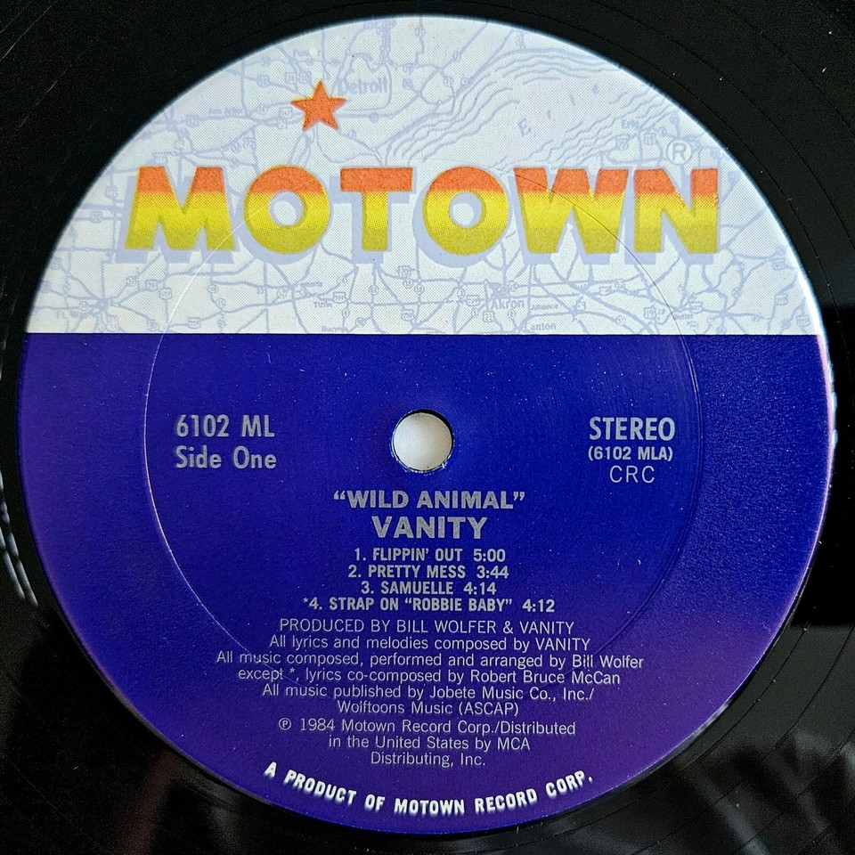 CONTEMPORARY R&B - VANITY - WILD ANIMAL LP - COLUMBIA HOUSE RECORD CLUB ...