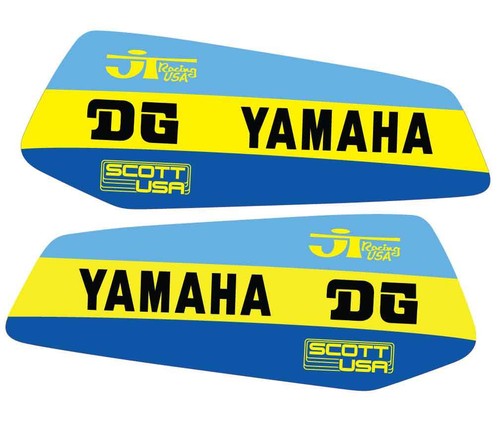 1978 Yamaha YZ 100 125 DG Gas Tank Decal Set. AHRMA VINTAGE MOTOCROSS ...