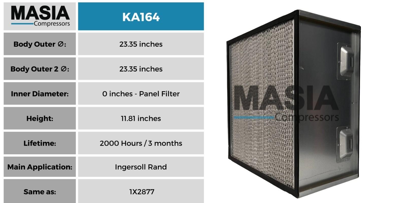 67731158 Panel Air Filter (Also works as: 94744745 and 1X2877) | eBay