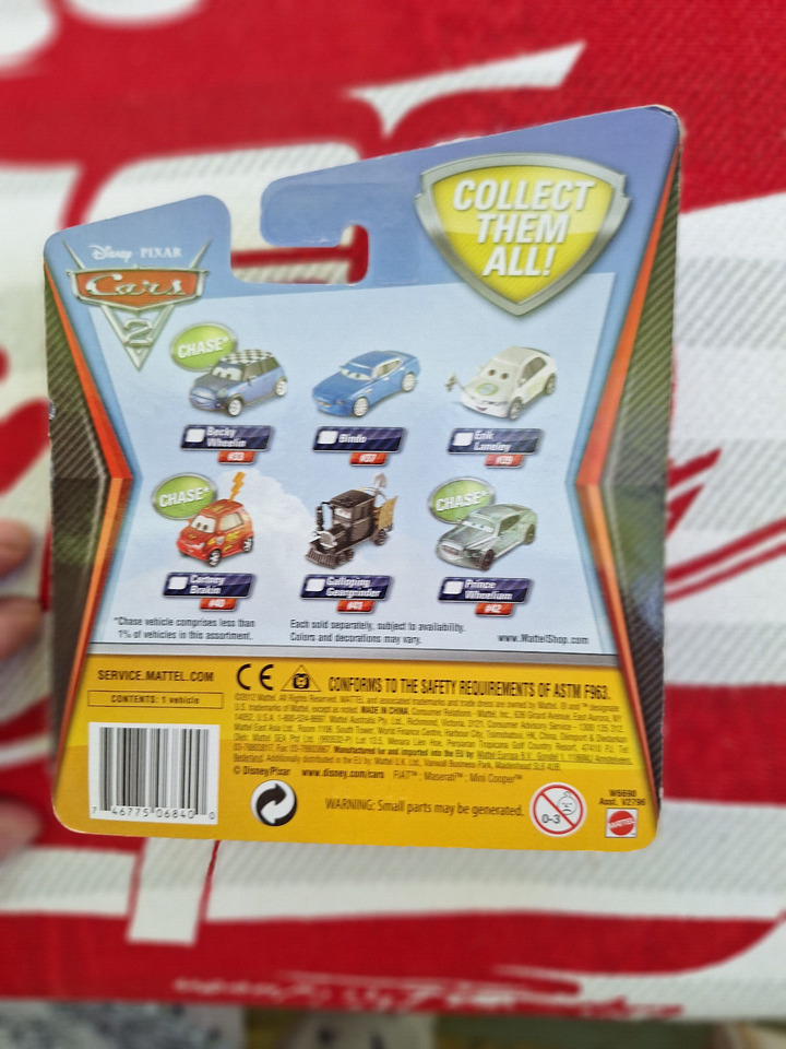 Mattel Disney / Pixar Cars ( Prince Wheeliam ) Cars 2 Chase | eBay